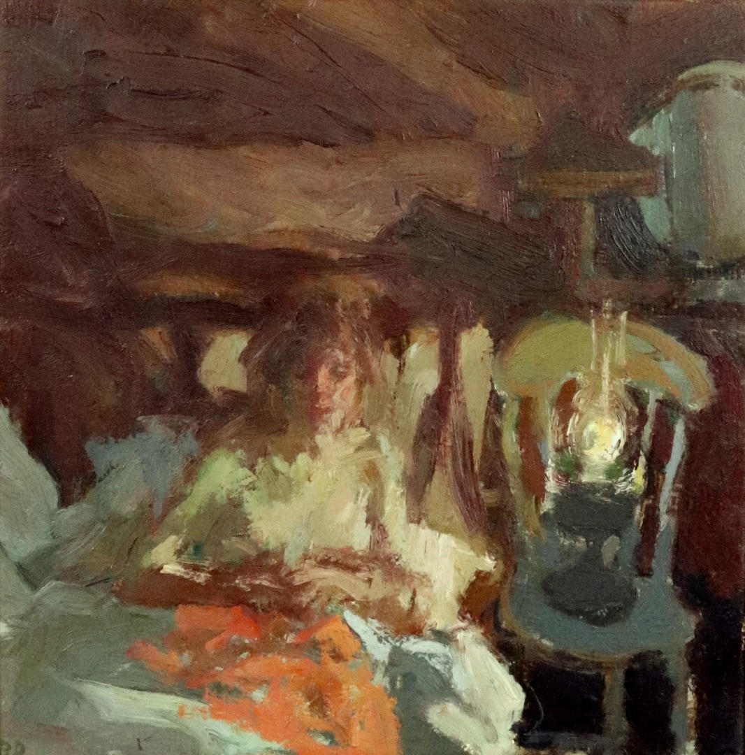 Bernard Dunstan | Brown Bedroom | MutualArt