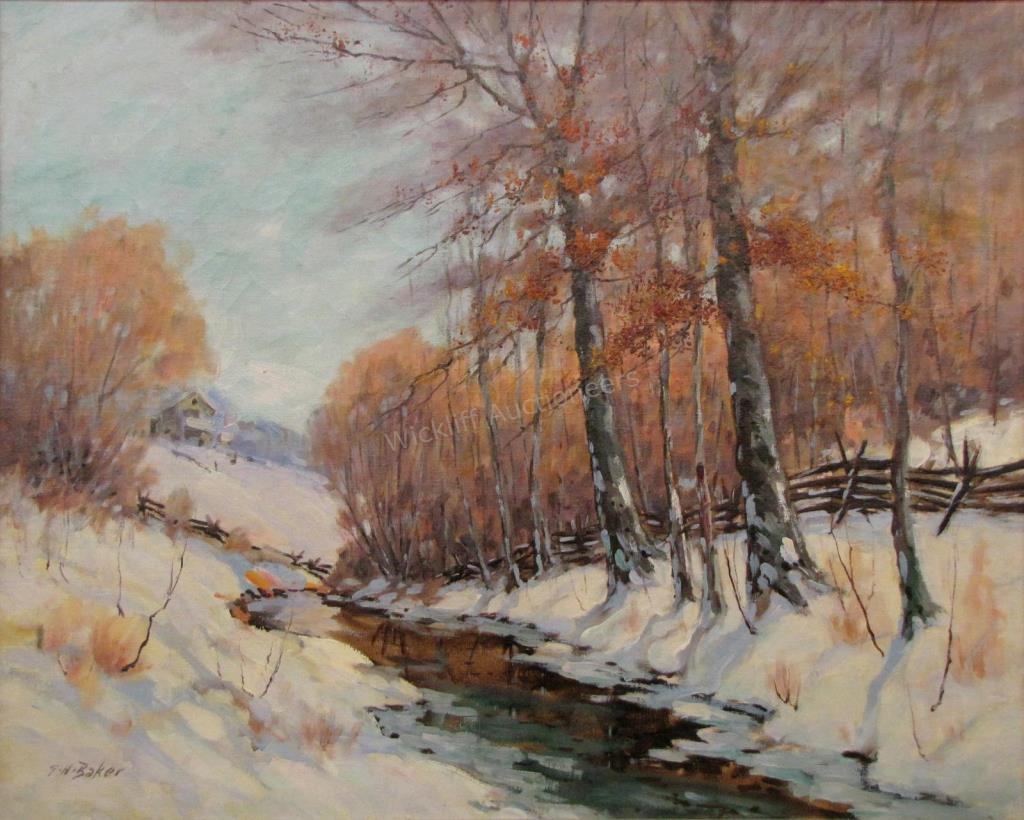 George Herbert Baker | Winter Landscape | MutualArt