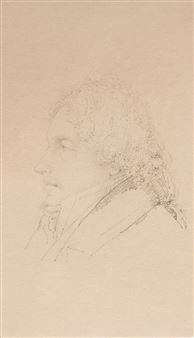 Jean Baptiste Isabey | Portrait de Talleyrand de profil | MutualArt