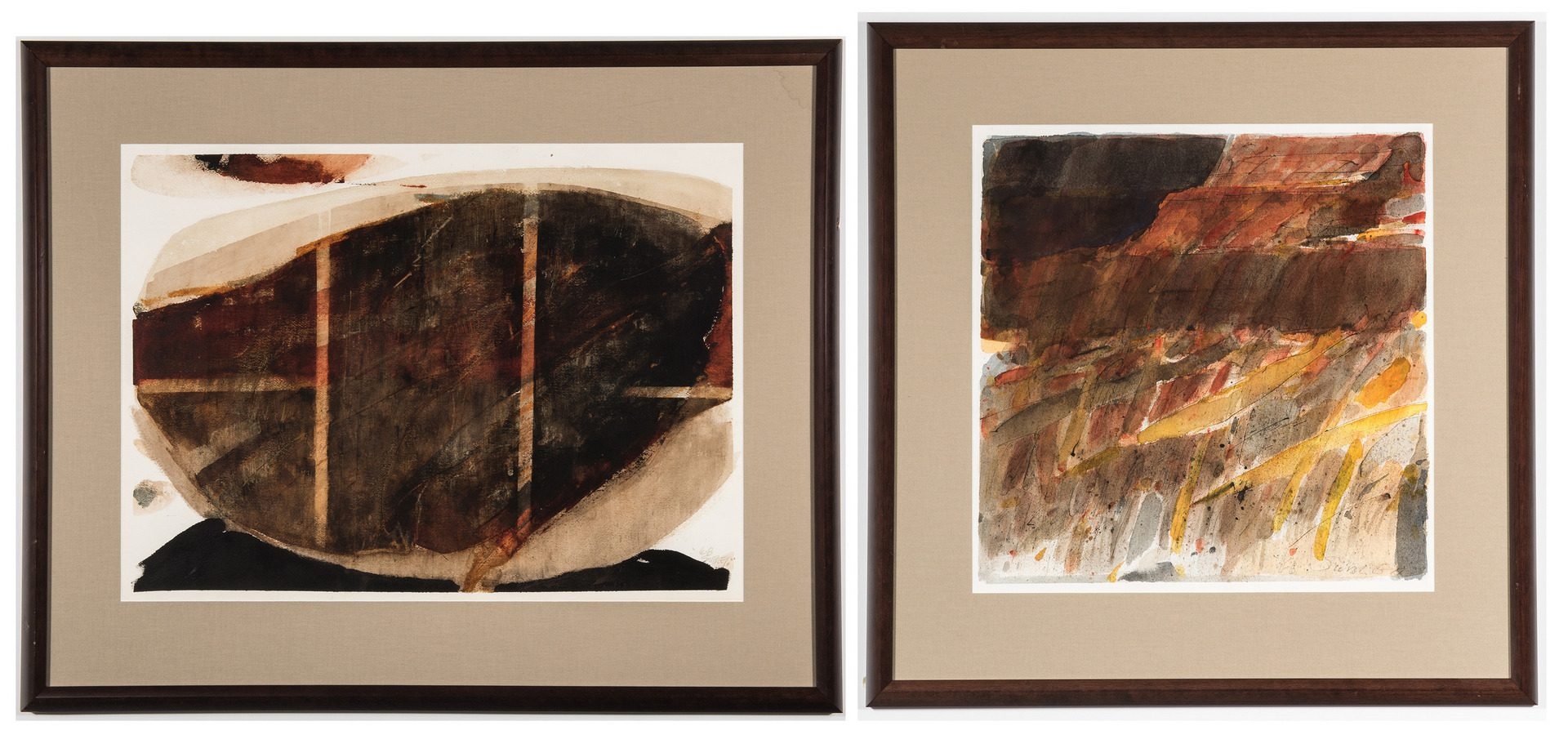 Carl Sublett | Two Works: Abstract (1966 - 1968) | MutualArt