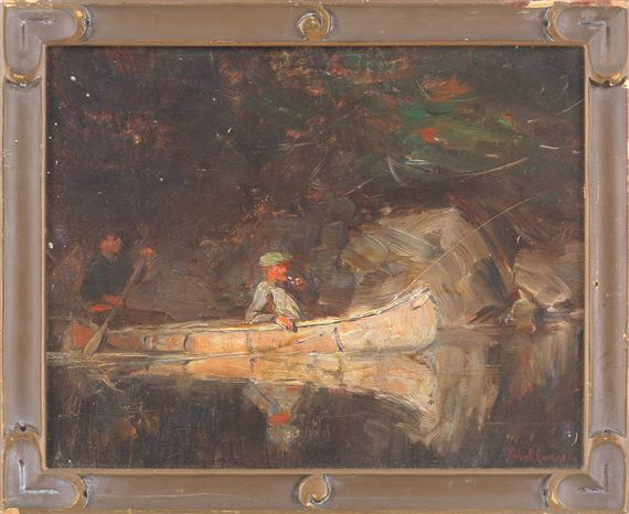 Philip R. Goodwin | men in canoe | MutualArt