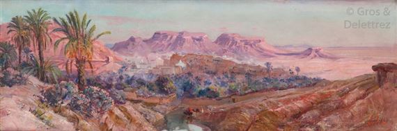 Maxime Noire | Caravane à l’entrée d’une ville en Algérie du Sud | MutualArt