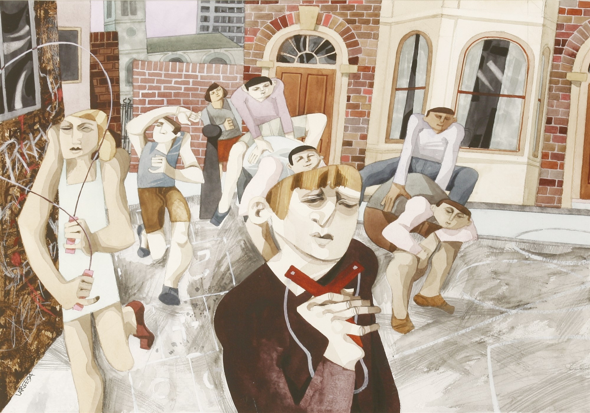 George Large | Roof Tops Lichfield (1999) | MutualArt