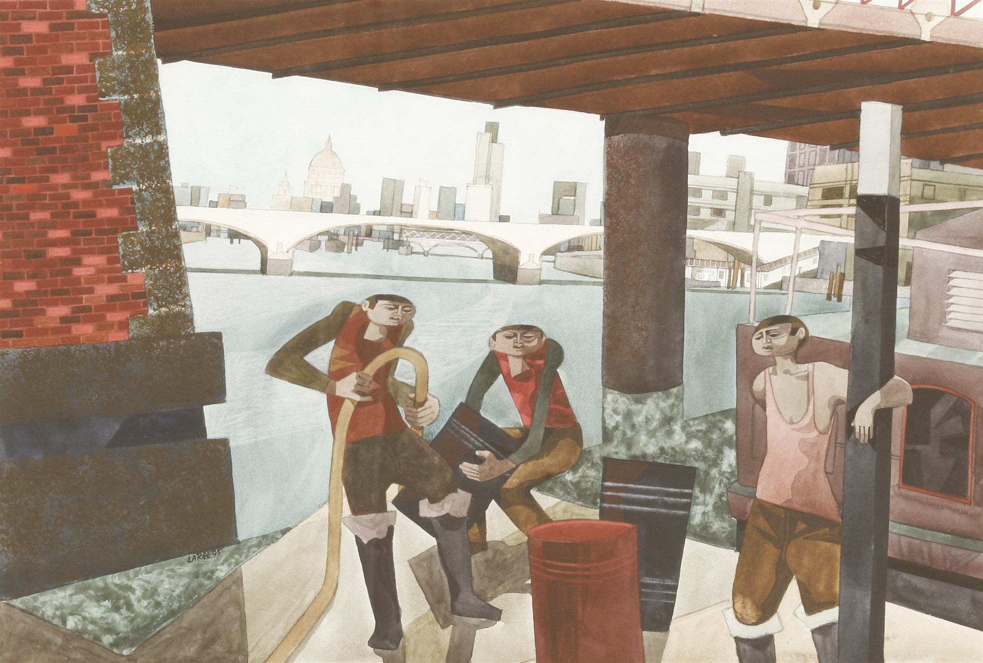 George Large | Roof Tops Lichfield (1999) | MutualArt