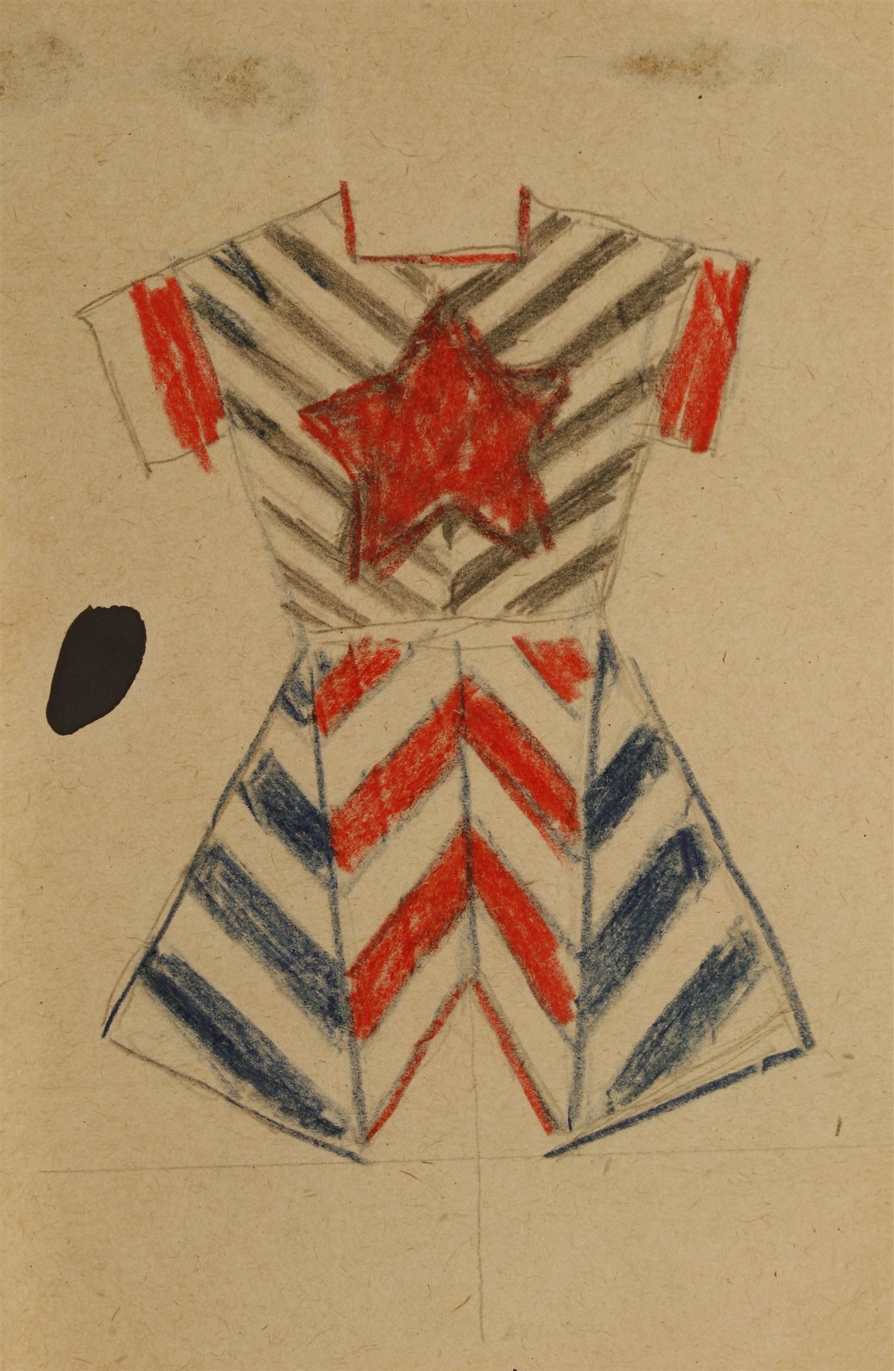 Varvara Stepanova | A COSTUME DESIGN (1923) | MutualArt