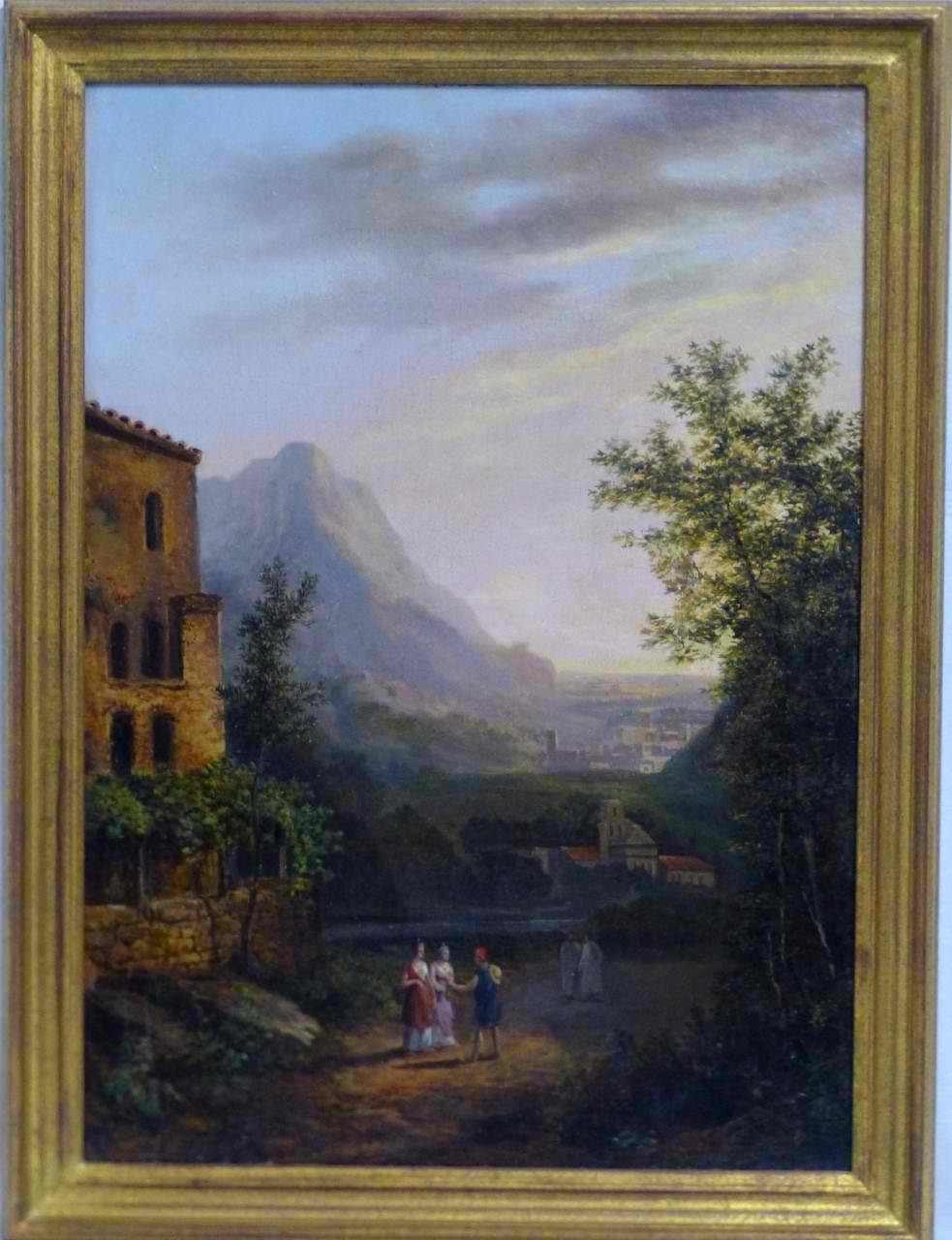 Carl Wilhelm Müller | Depicting a landscape scene with figures | MutualArt