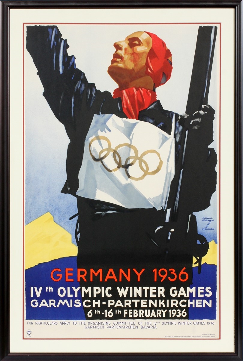 Ludwig Hohlwein | WINTER OLYMPIC GAMES POSTER, GARMISCH (1936) | MutualArt