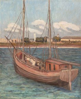 Dumitru Ghiaṭă | Peisaj de primavara | MutualArt