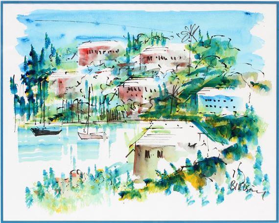 Alfred Birdsey | VIEW OF A BAY IN BERMUDA | MutualArt
