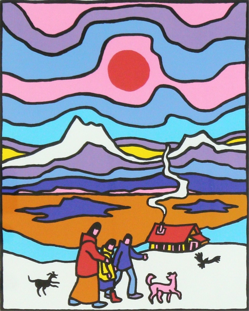 Ted Harrison | NORTHERN SKY (1980) | MutualArt