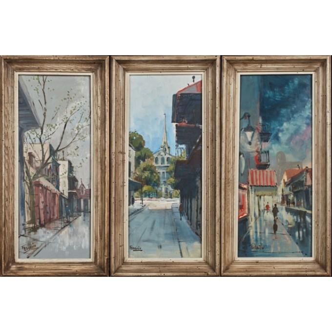 Al Federico | 3 works: St. Louis Cathedral from Dumaine Street,Pirates ...