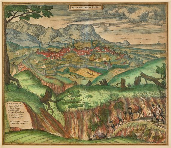 Franz Hogenberg | Map of Odense; Velitrae Vvlgo Blitri (1575 - 1593 ...