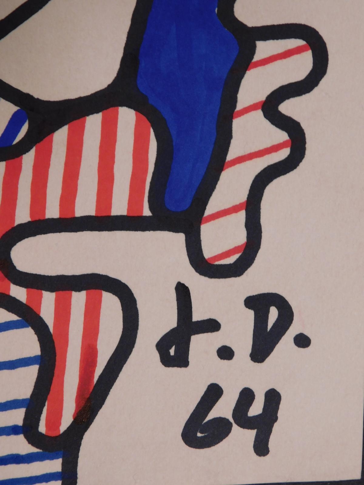 Jean Dubuffet | Surreal Figure (1964) | MutualArt