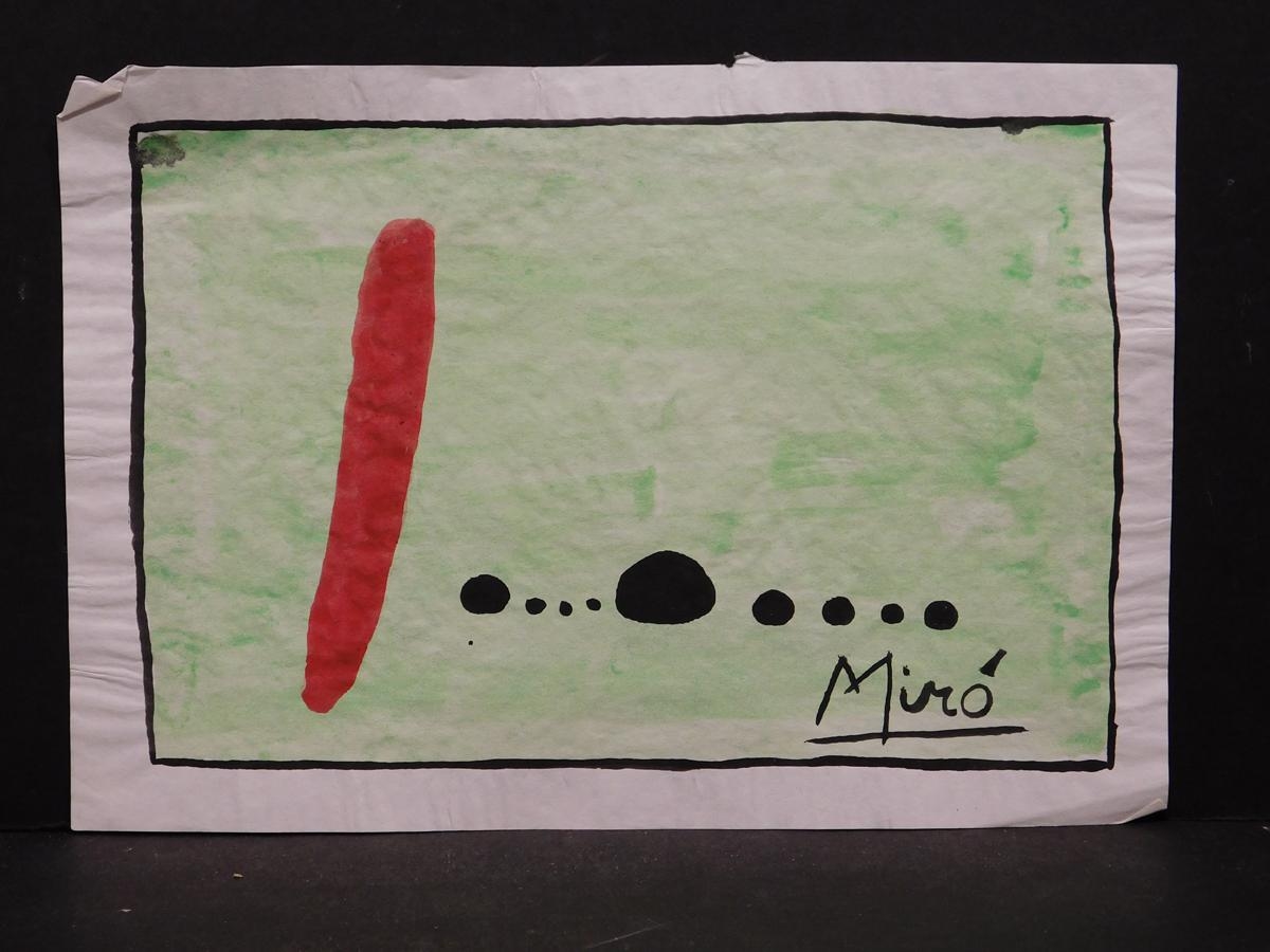 Joan Miró | Attrib. Joan Miro Drawing | MutualArt