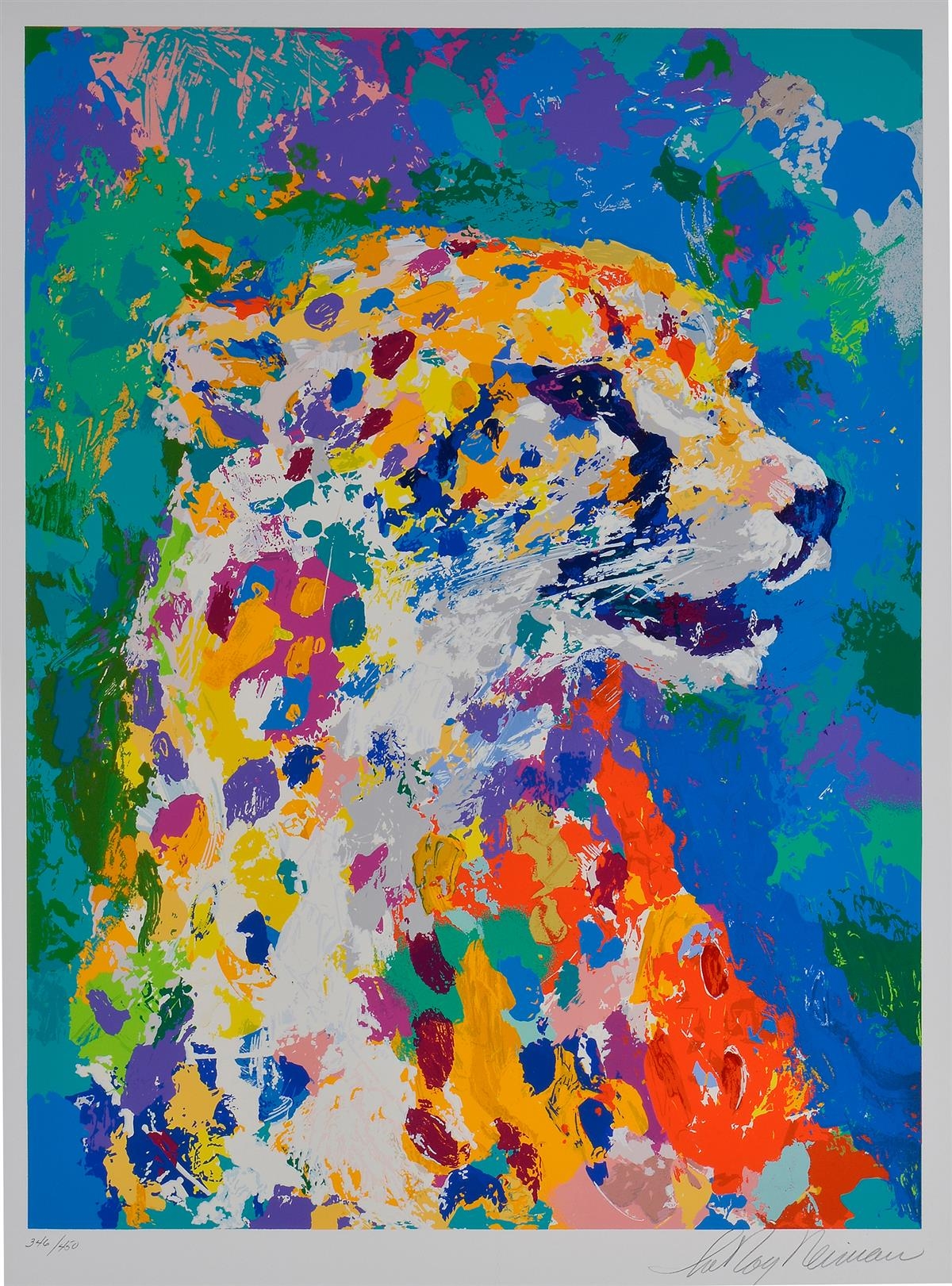 LeRoy Neiman | Portrait of Cheetah | MutualArt