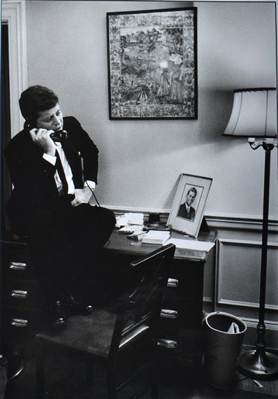 Verner Reed | JFK at Desk with Photo of Brother (1957) | MutualArt