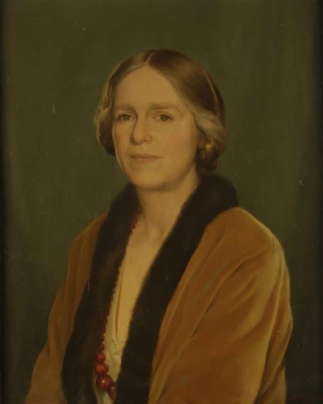 Arthur Davenport Fuller | Portrait of Agatha Walker (1935) | MutualArt