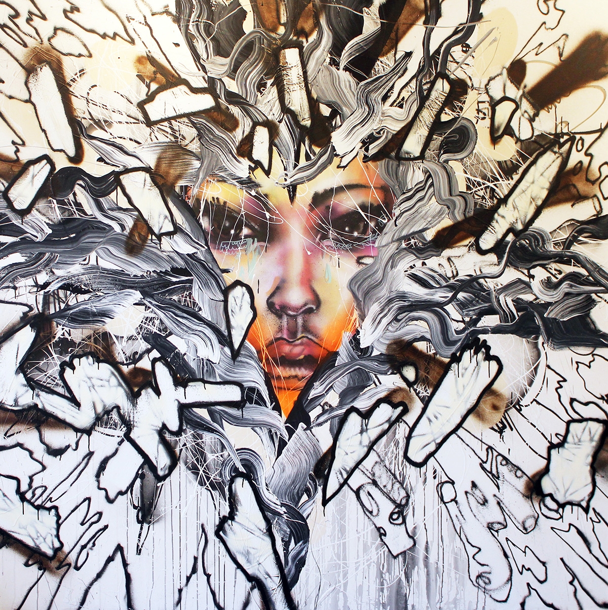 Triangle Art Face