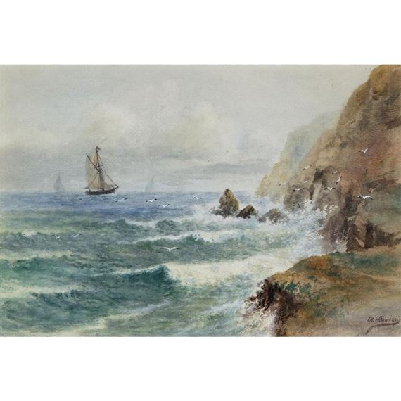Thomas Harrison Wilkinson | COASTAL SCENE WITH SHIPS | MutualArt
