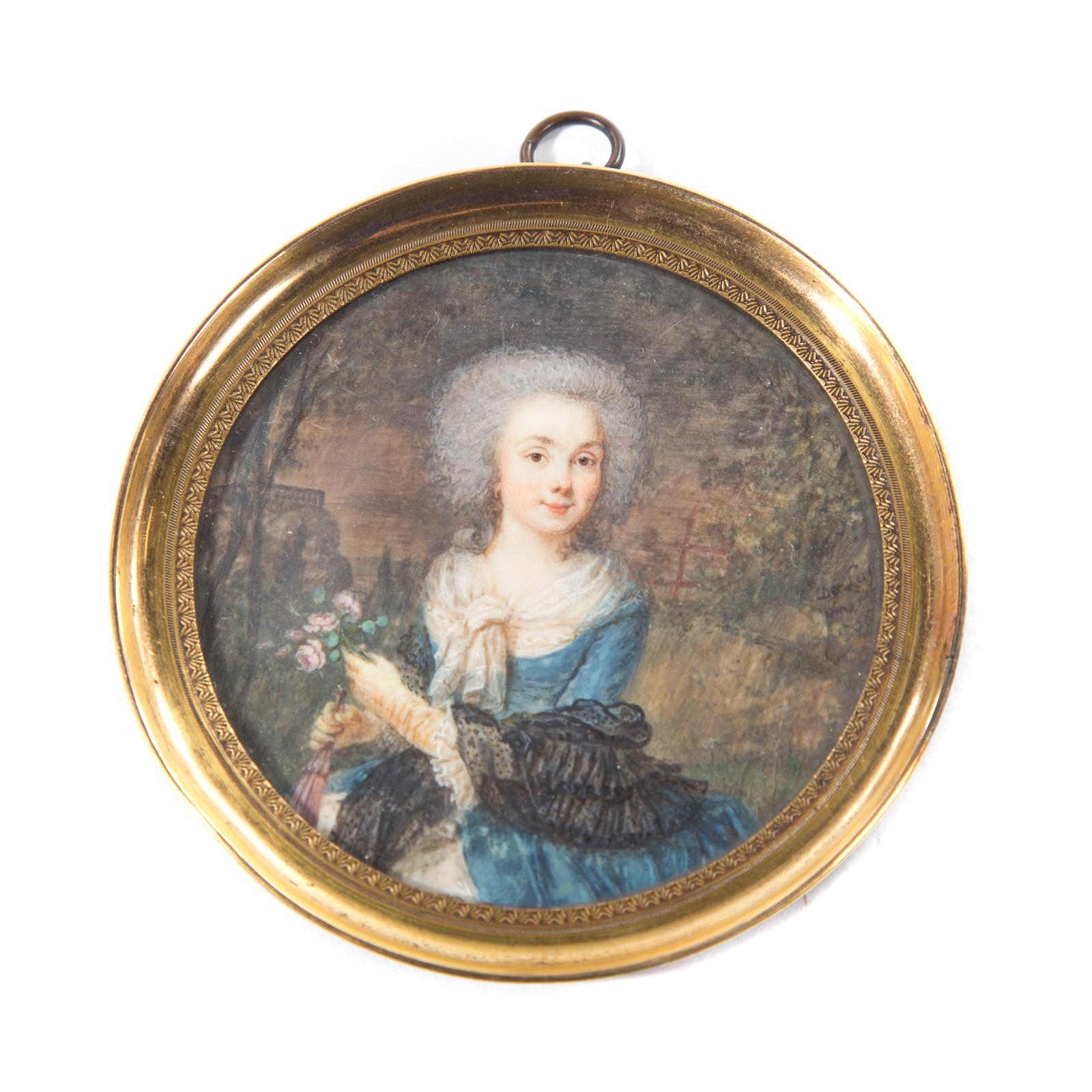 Jean-Jacques Thérésa de Lusse | Woman with Roses | MutualArt