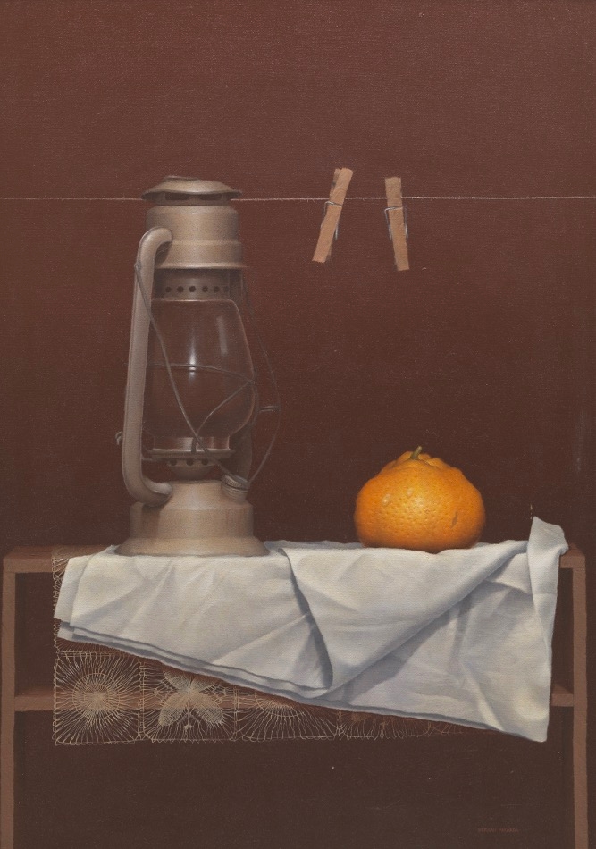 Hernán Miranda | Still Life with Lantern and Mandarine | MutualArt