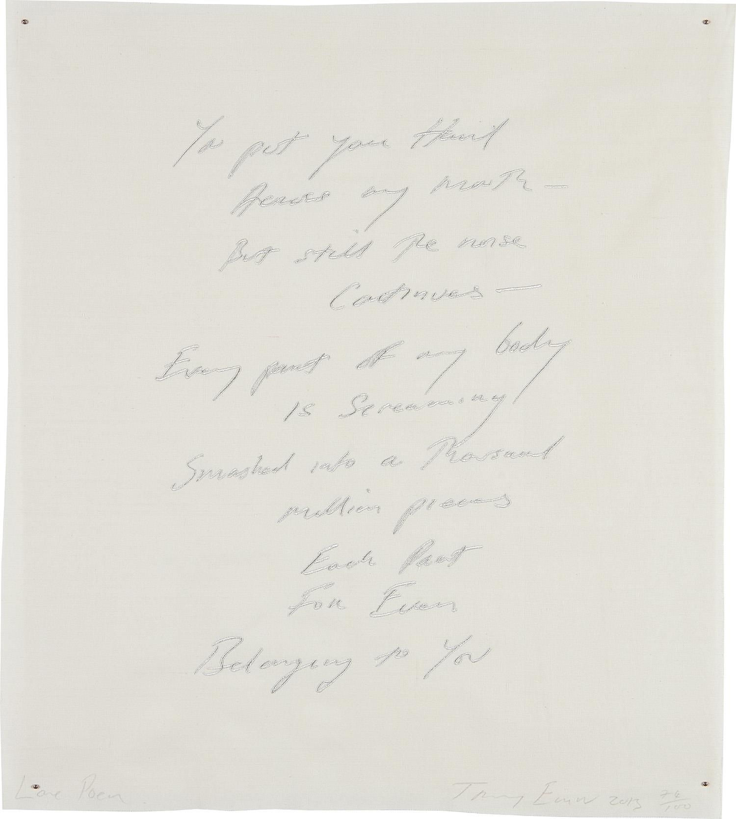 Tracey Emin | Love Poem (2013) | MutualArt