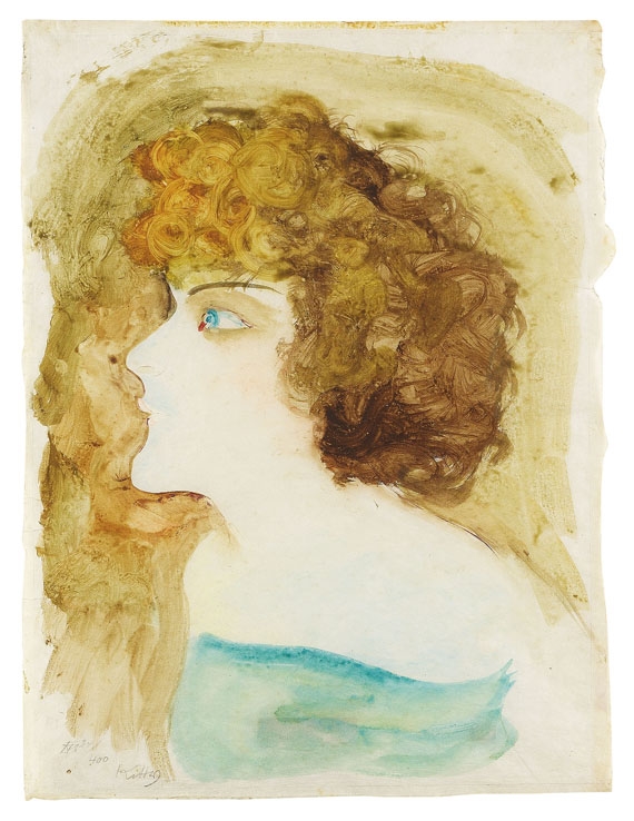 Otto Dix | KÄTHE I (AKT AUF ROTEM SOFA) (Circa 1925) | MutualArt