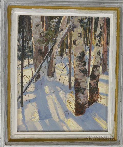 Bob Nally | Birches in Winter | MutualArt