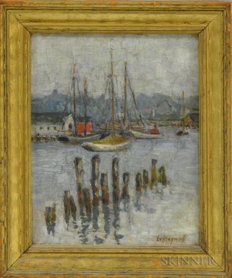 Lucia Dodge Leffingwell | Gloucester Dock and Pylons | MutualArt