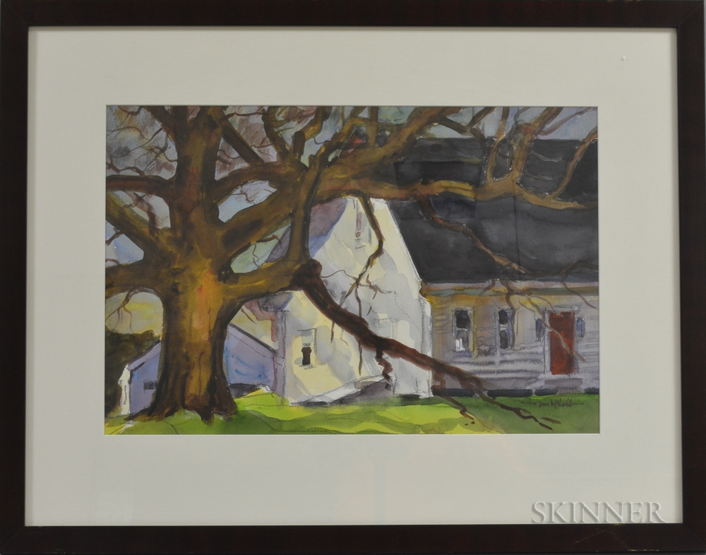 Tom McCobb | Farmhouse and Ancient Tree | MutualArt