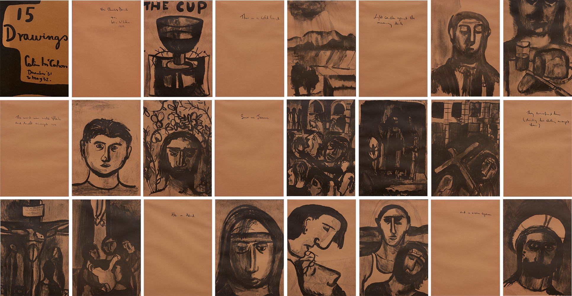 Colin McCahon | Fifteen Drawings for Charles Brasch (1951 - 1952 ...
