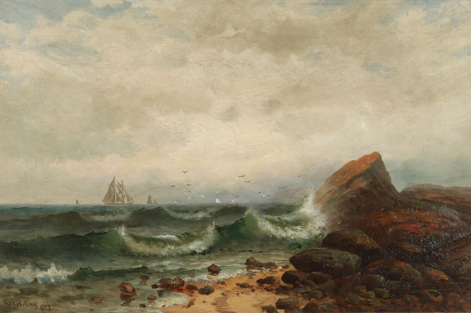 George Howell Gay | Seascape (1883) | MutualArt