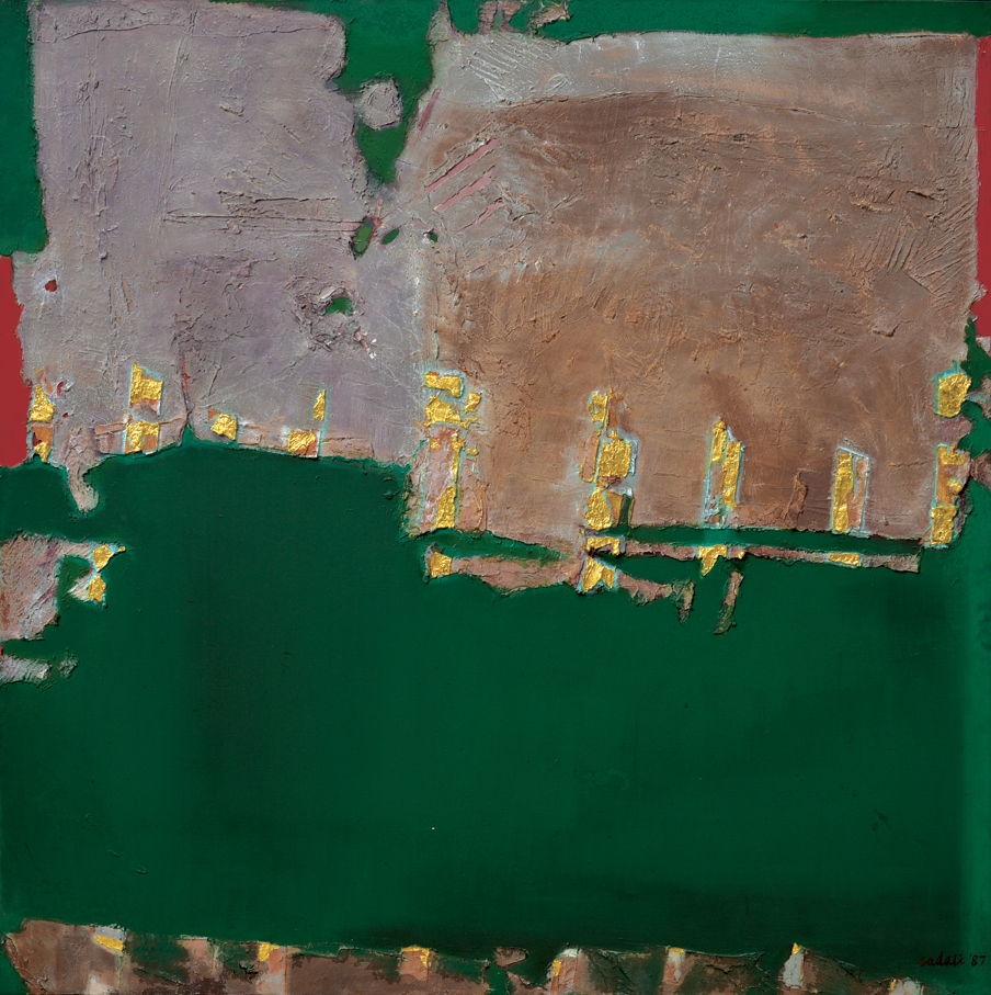 Ahmad Sadali | Horizontal Planes and Gold Remnants (1987) | MutualArt