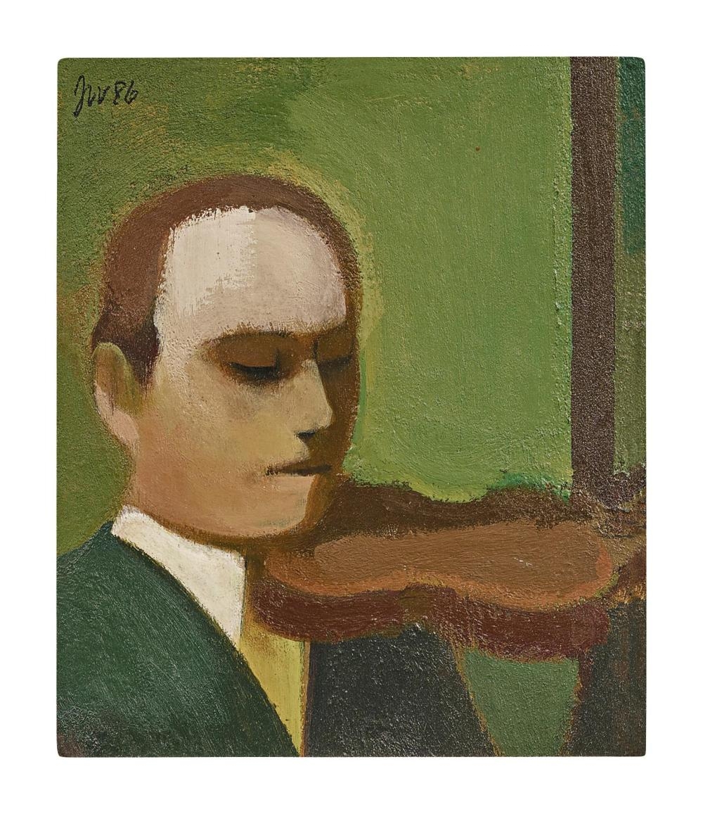 James Weeks | Violin Player (1986) | MutualArt