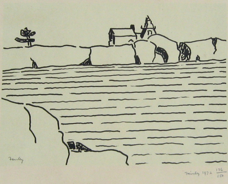 Barker Fairley | Untitled - Coastal Scene (1972) | MutualArt