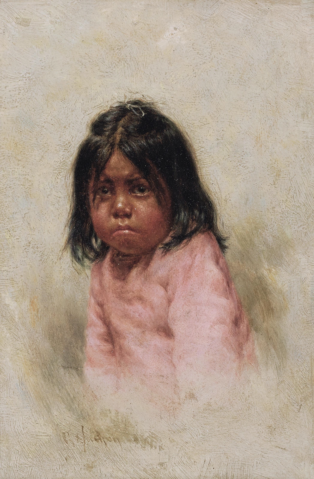 Grace Carpenter Hudson | Portrait of a little Pomo Indian girl (1898 ...