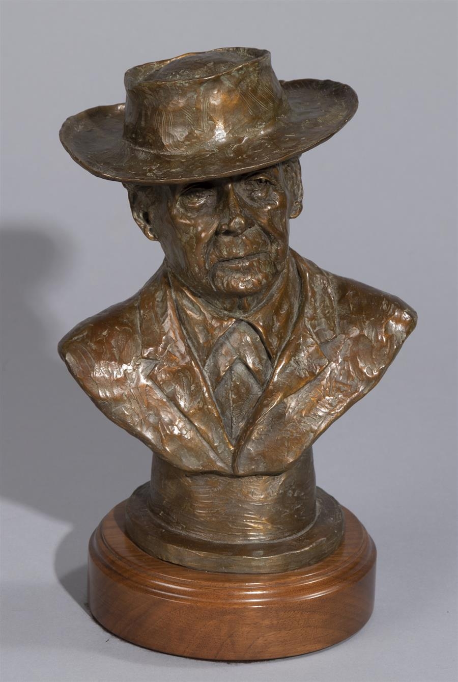 Jim Agius | Frank Lloyd Wright, portrait bust (1998) | MutualArt