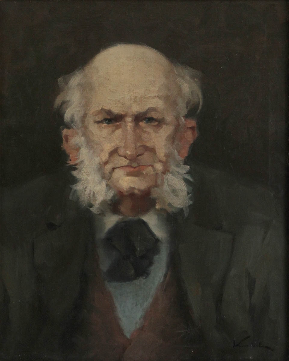 Unknown | Old man with sideburns | MutualArt
