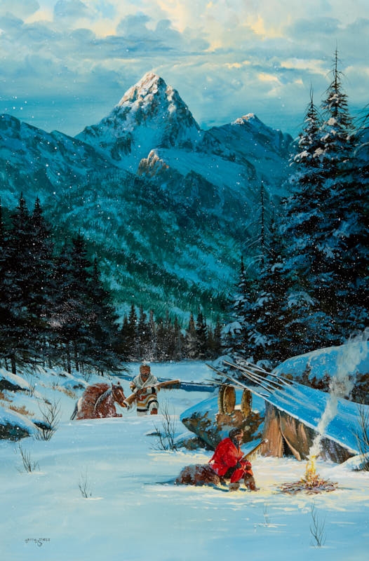 Gerry Metz | Winter Camp | MutualArt