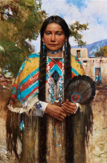 Cyrus Afsary | Bride by Taos Pueblo | MutualArt