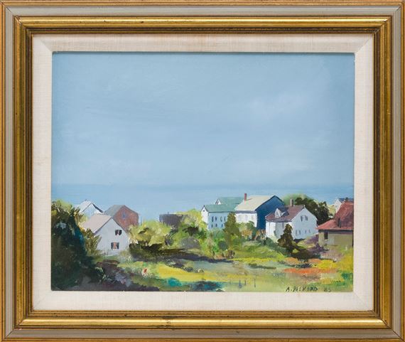 Anne Packard | Provincetown rooftops | MutualArt