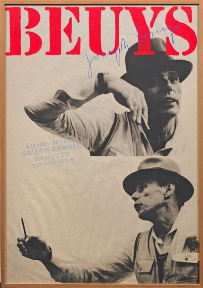 Joseph Beuys | Poster for the Joseph Beuys exhibition in the Galerie ...