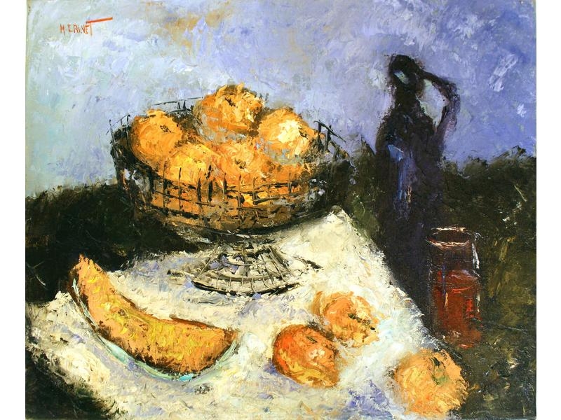 Michel Calvet | Nature morte à la pastèque | MutualArt