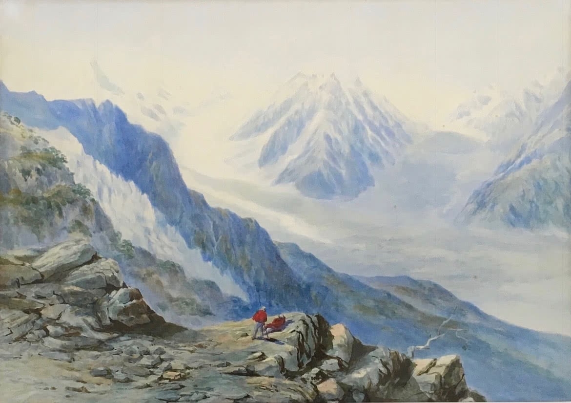 John Gully | The Great Tasman Glacier & Mt Cook (1865) | MutualArt