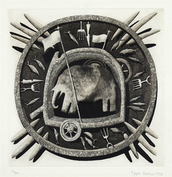 Pippa Skotnes | Elephant Shield (1993) | MutualArt