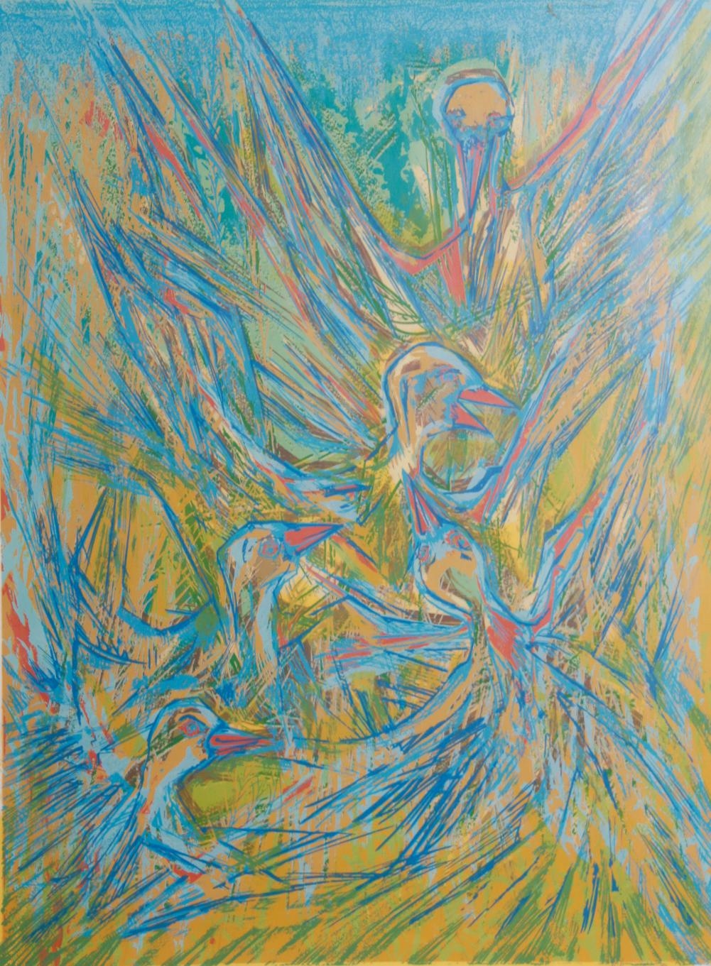 Charles George Bannon | Startled Reed Birds | MutualArt