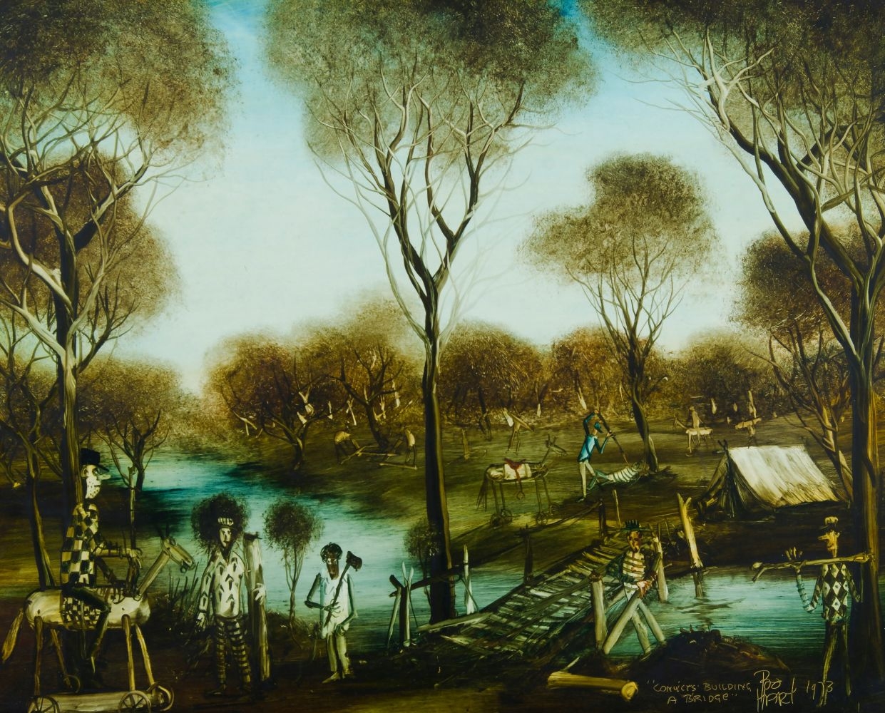 Kevin Charles Hart | Convicts Building a Bridge (1973) | MutualArt
