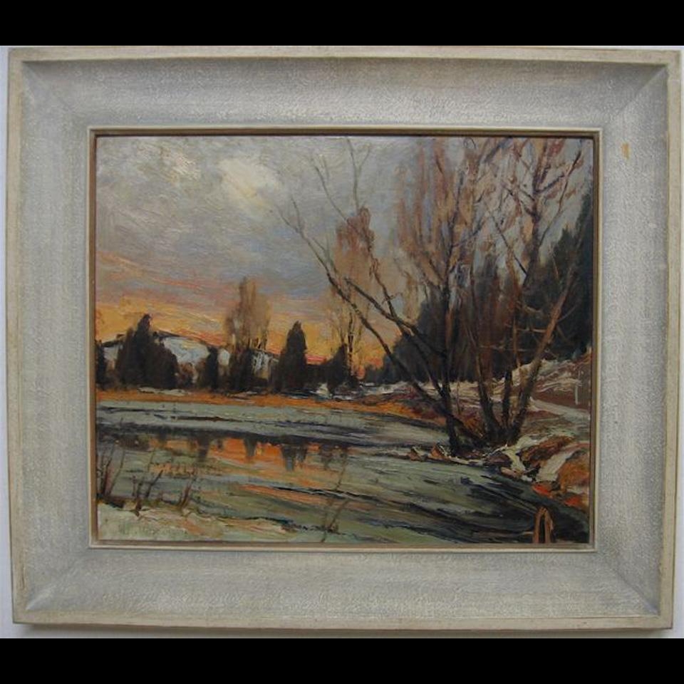 William John Hopkinson | DIKES MILL POND - SHARON, ONT. (1951) | MutualArt