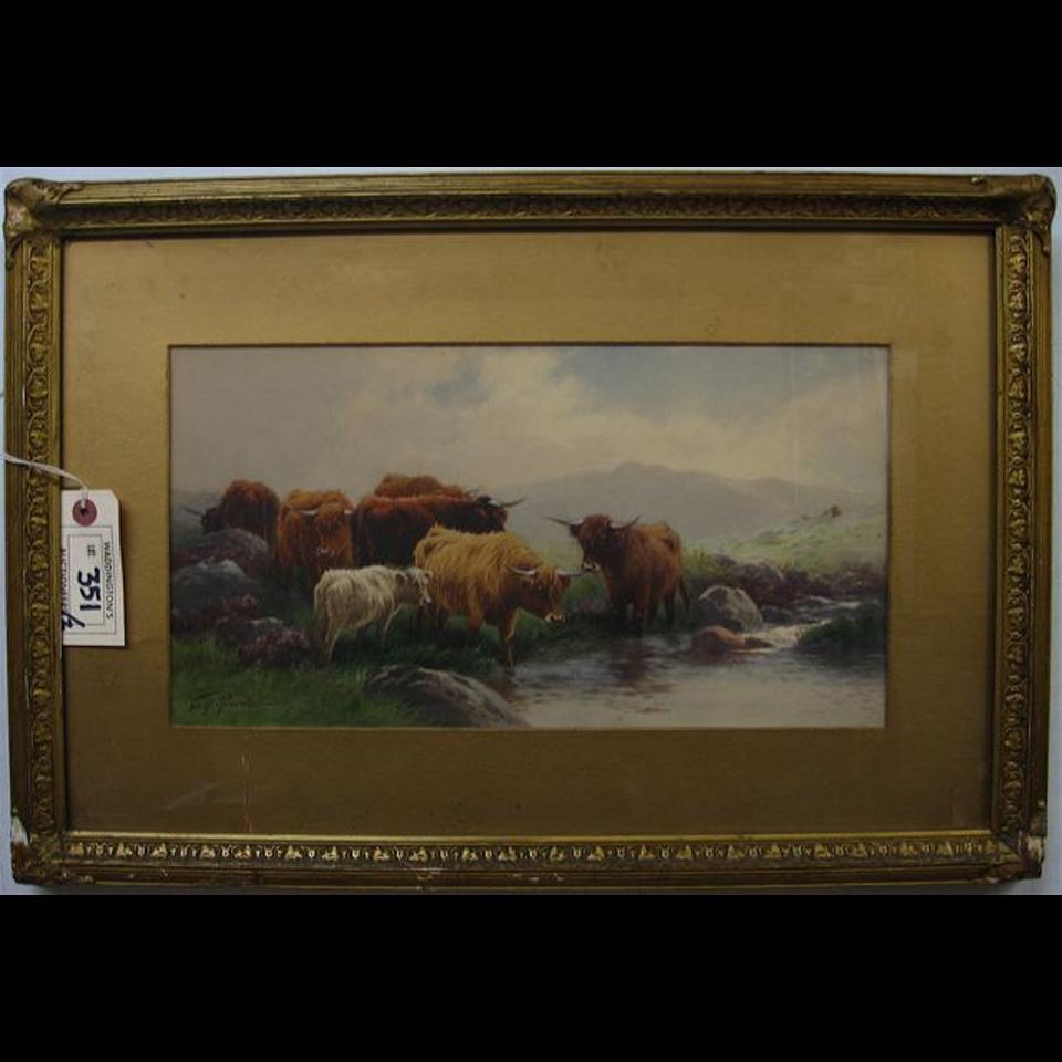 Thomas Rowden | 2 WORKS, HIGHLAND CATTLE AND HORSES | MutualArt