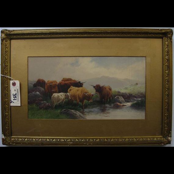Thomas Rowden | 2 WORKS, HIGHLAND CATTLE AND HORSES | MutualArt